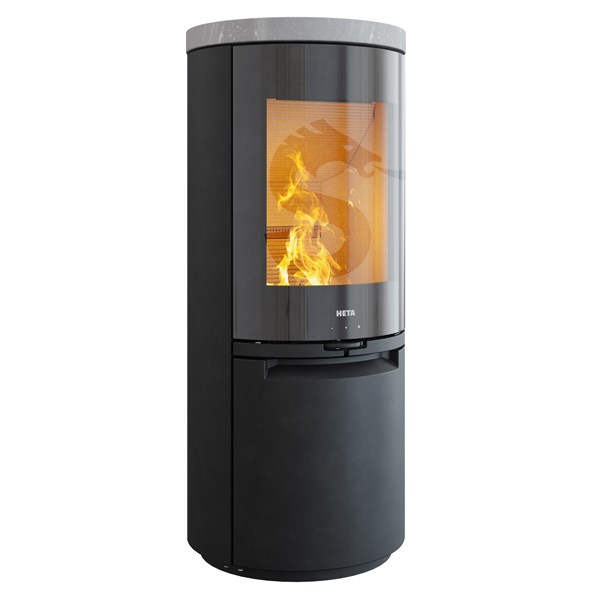 Heta Scan-Line 900, glassfront, stein fra S-varme